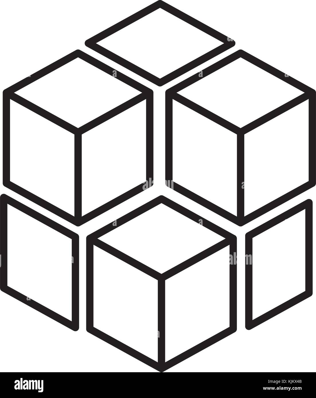 Cube shape design Stock Vector Image & Art - Alamy