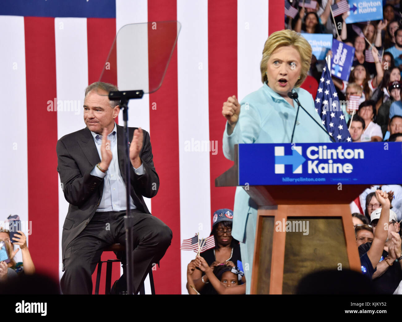 MIAMI, FL - JULY 23: Democratic presidential candidate former Secretary ...