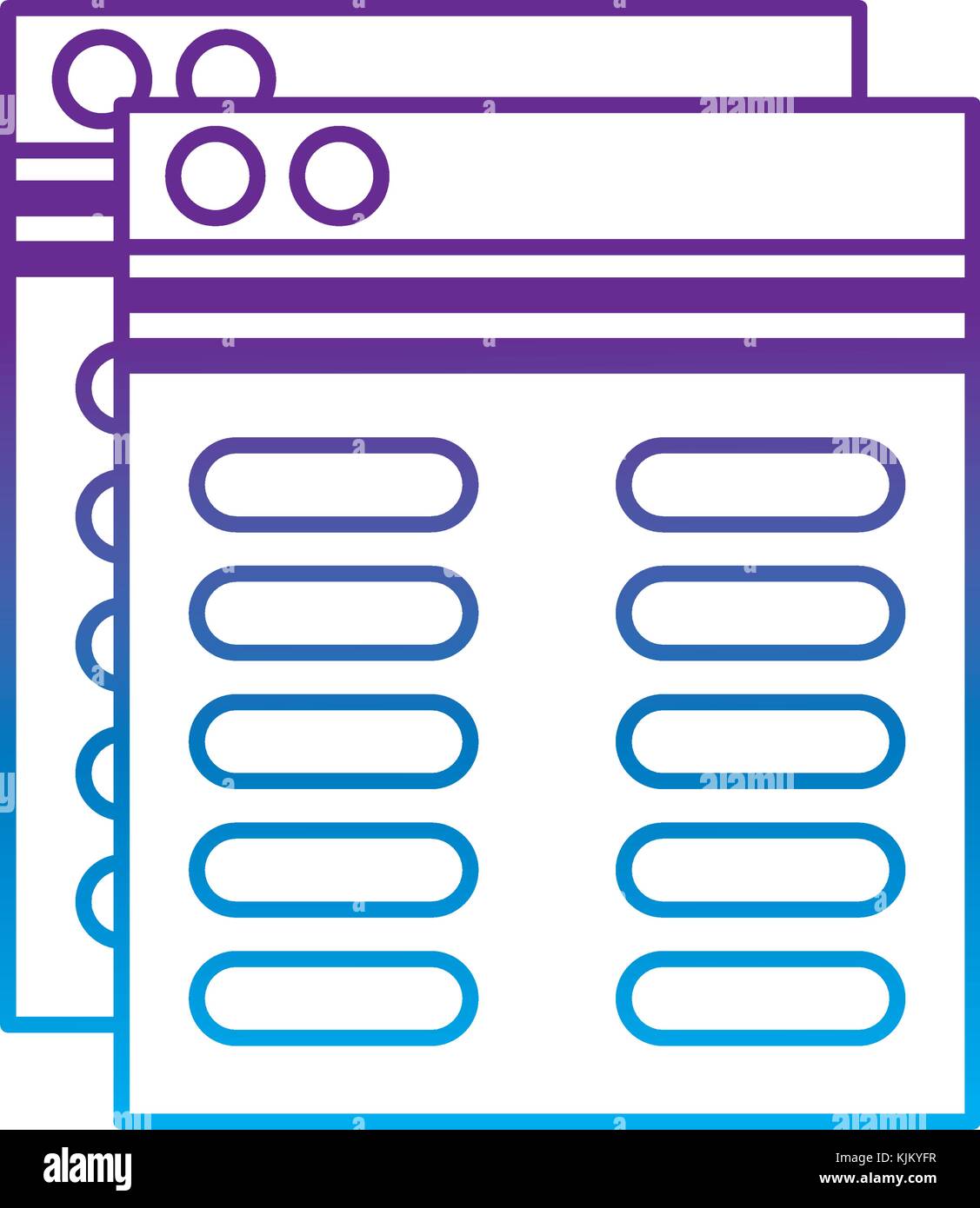 Isolated website design Stock Vector Image & Art - Alamy