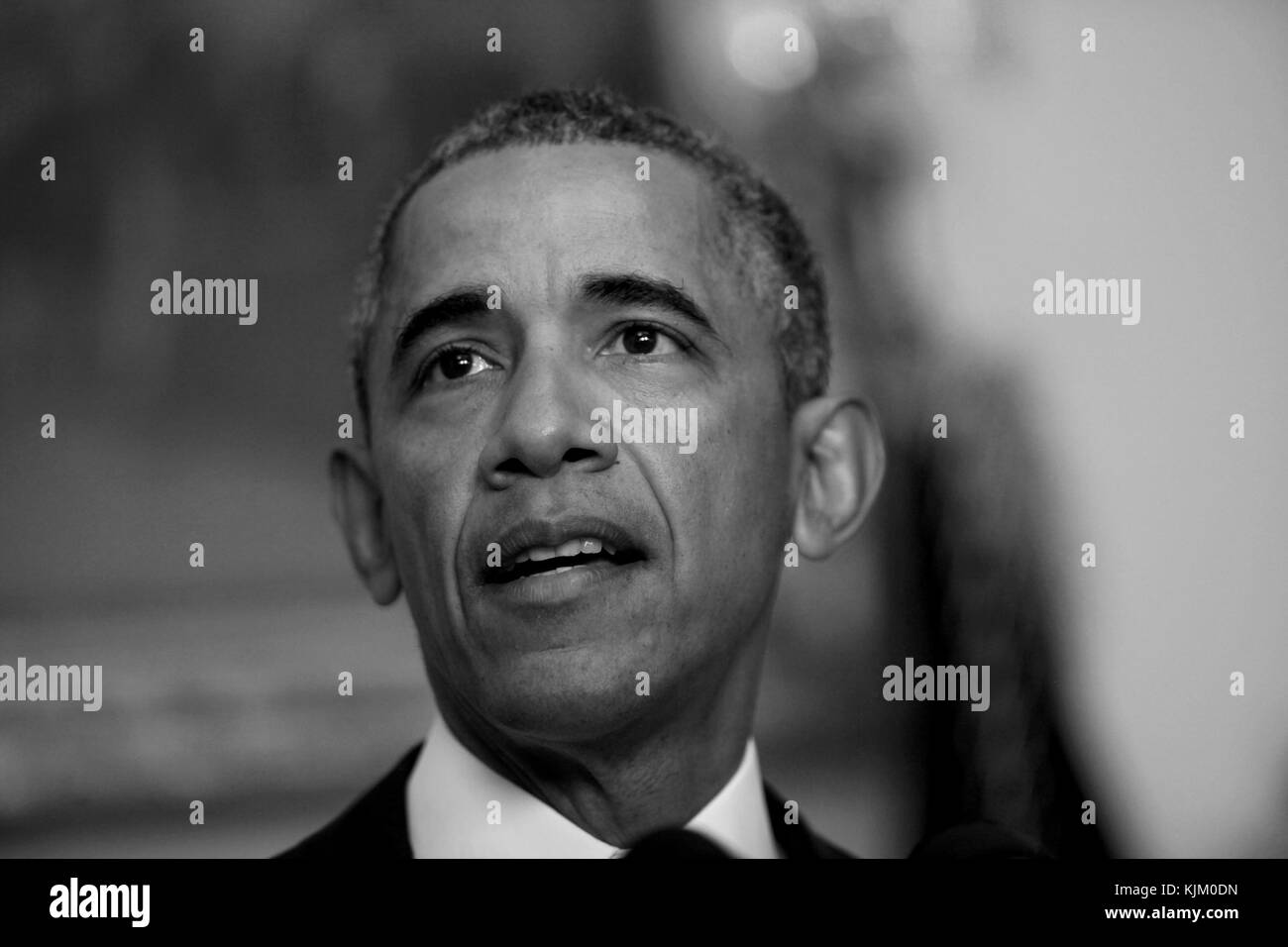 WASHINGTON, DC - JANUARY 17: U.S. President Barack Obama delivers a ...