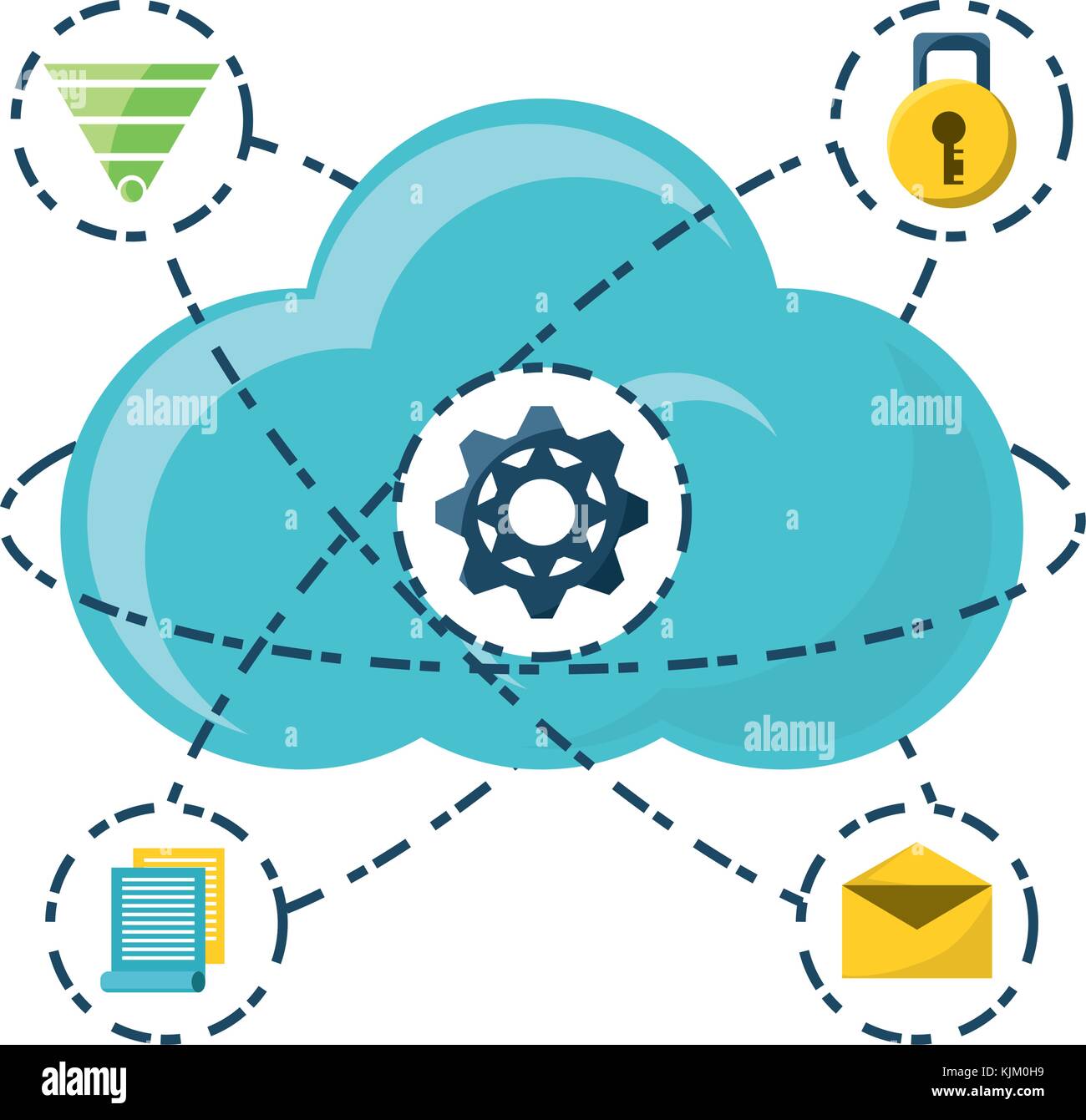 cloud storage design concept Stock Vector Image & Art - Alamy