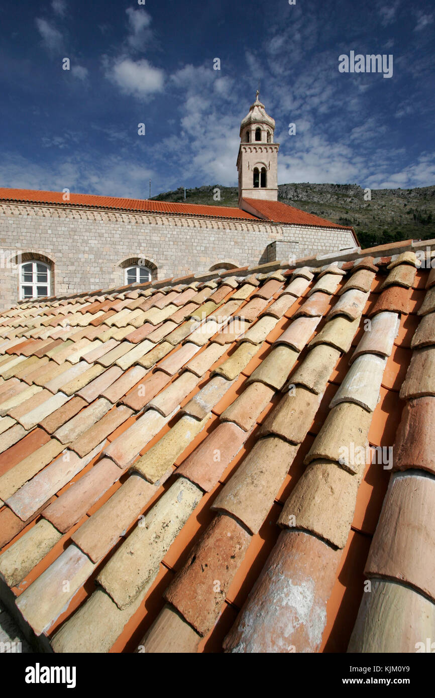 Tile roof, Monastery, Dubrovnik, Croatia Stock Photo - Alamy