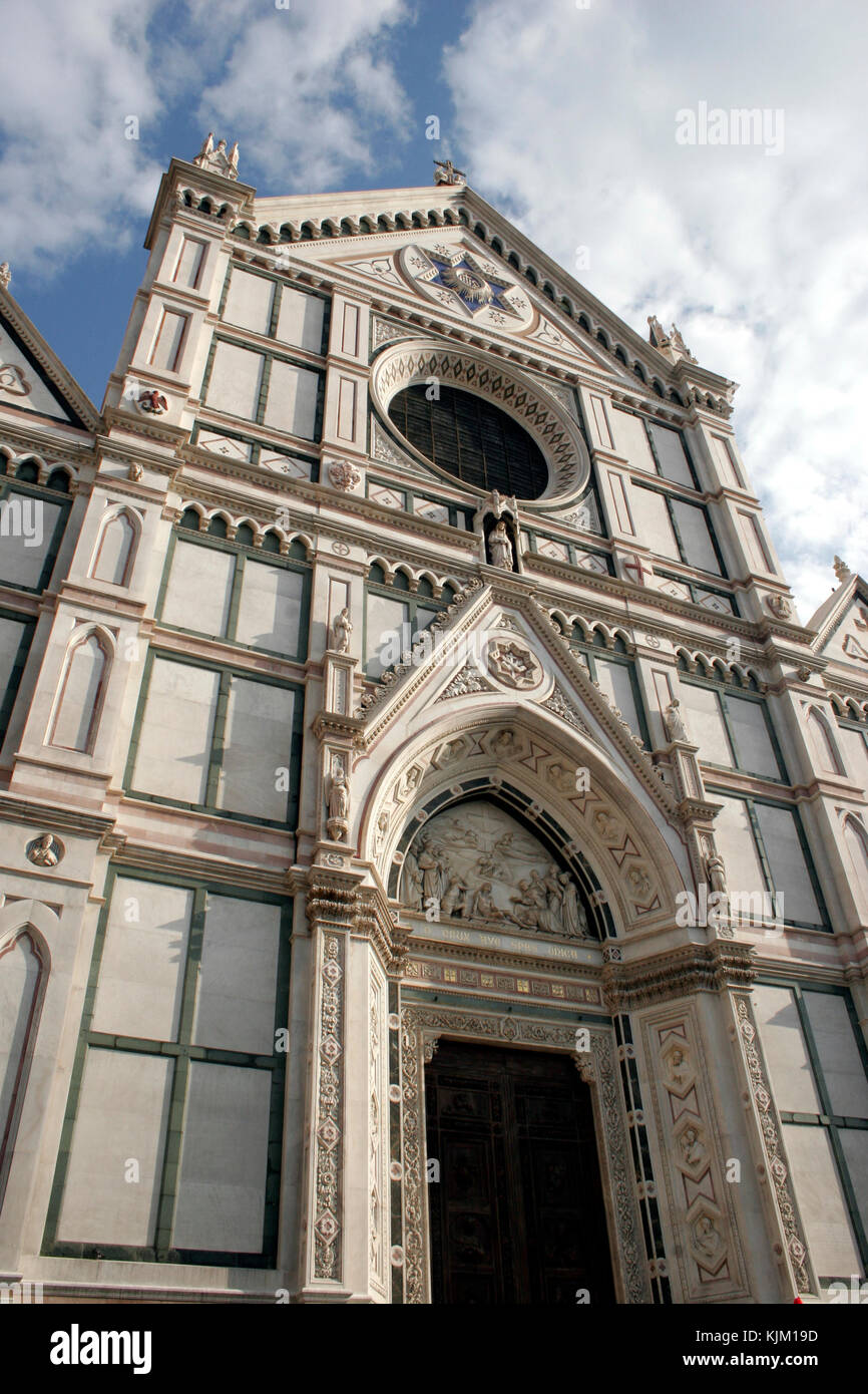 Santa Croce Cathedral, Florence, Italy Stock Photo - Alamy
