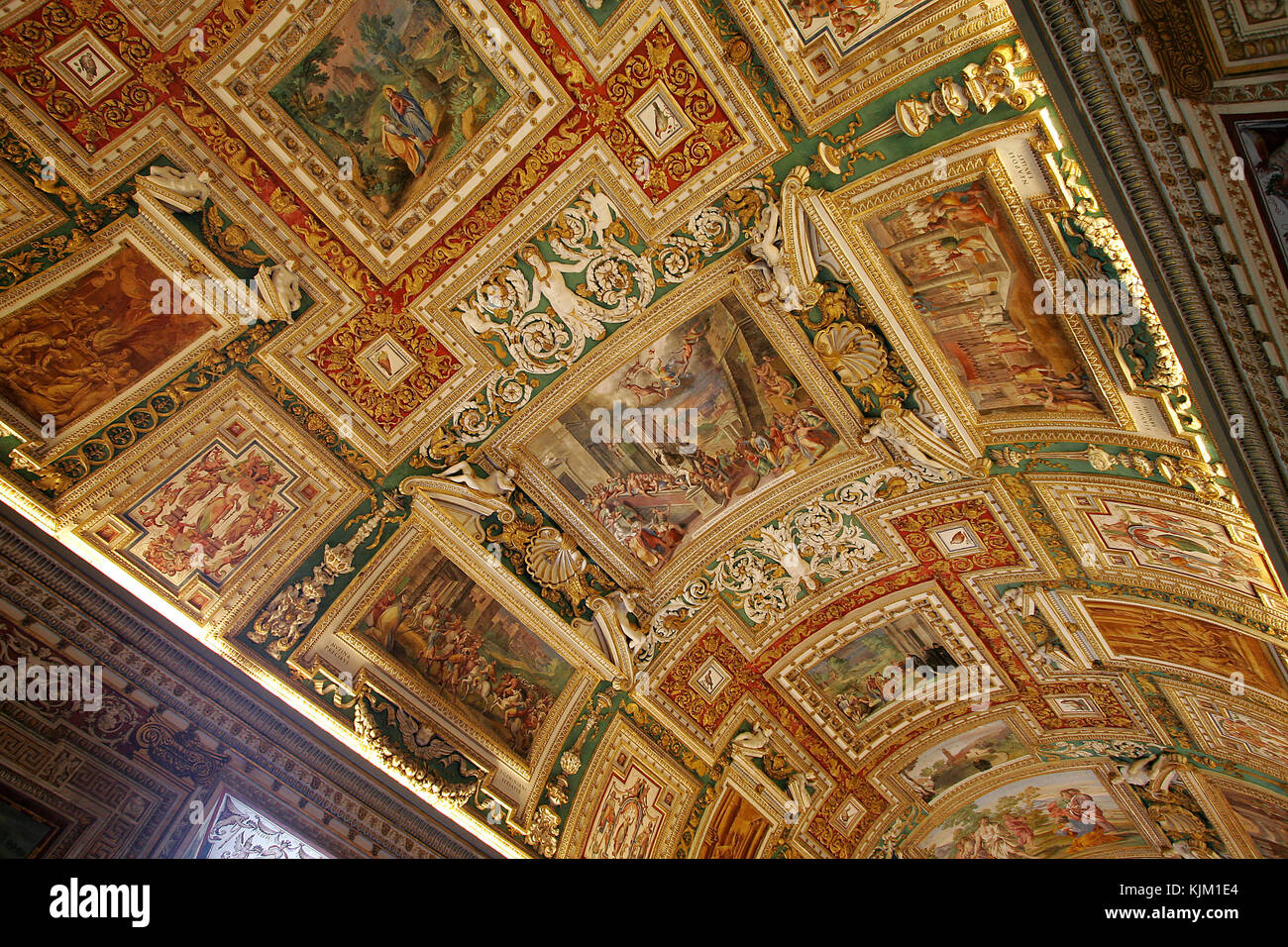 Ceiling, Hall of Maps, Vatican Museum Stock Photo - Alamy