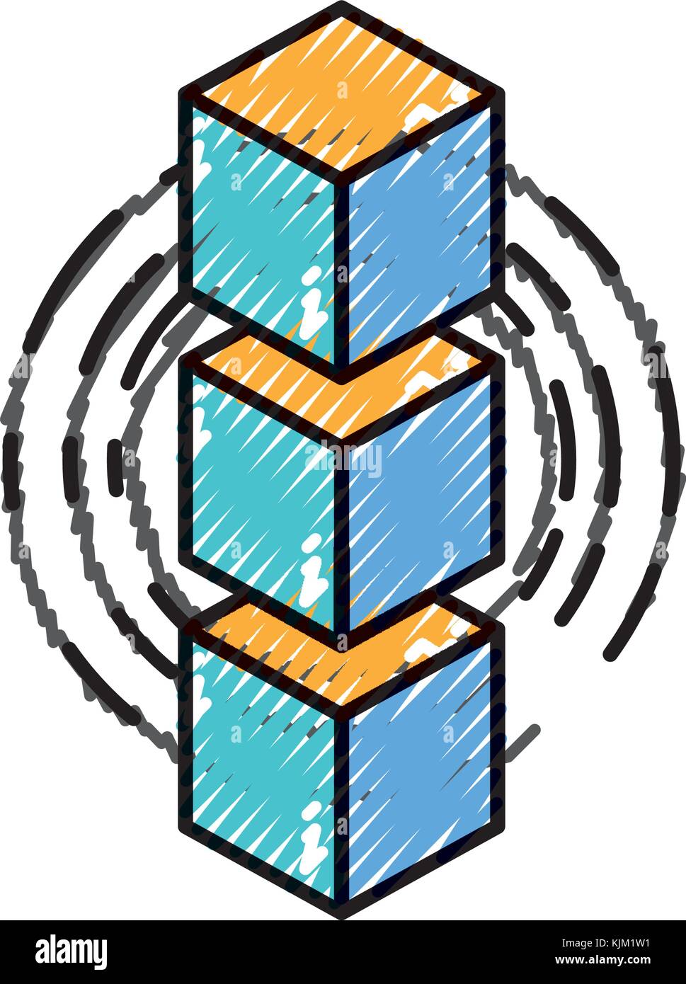 Cube shape design Stock Vector Image & Art - Alamy