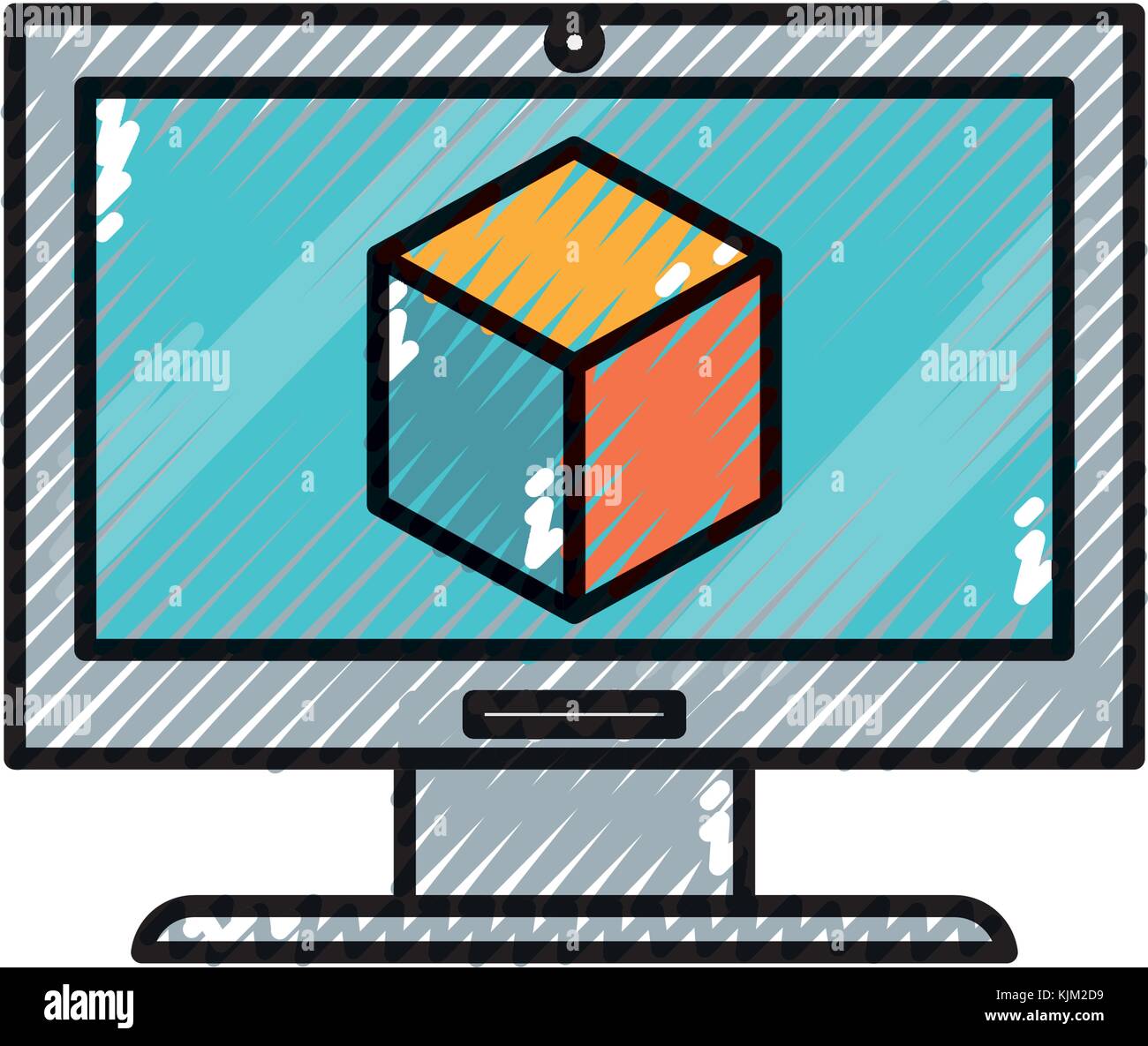 Isolated computer design Stock Vector Image & Art - Alamy