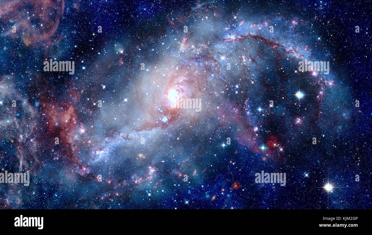 Spiral galaxy in space. Elements of this image furnished by NASA Stock ...
