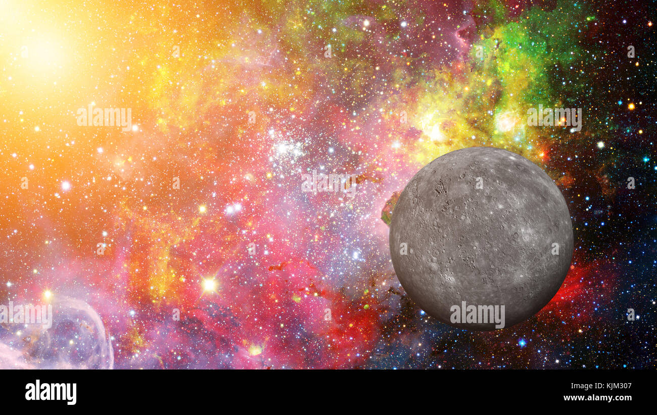 Planet Mercury. Elements of this image furnished by NASA Stock Photo ...