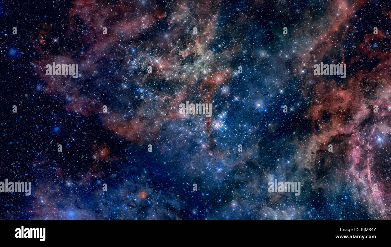 Dark nebula and stars in space. Elements of this image furnished by ...