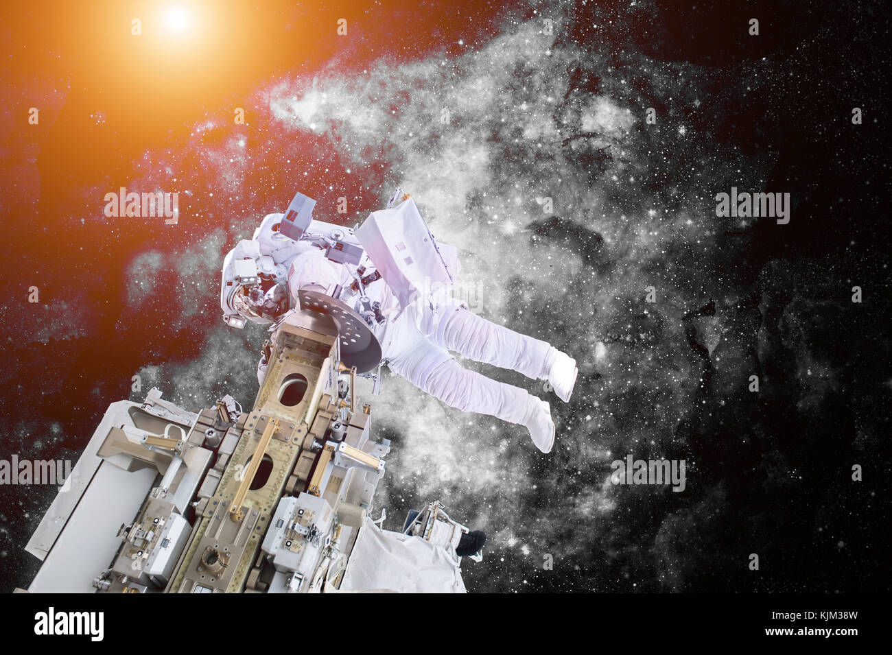 Astronaut floating in space hi-res stock photography and images - Alamy