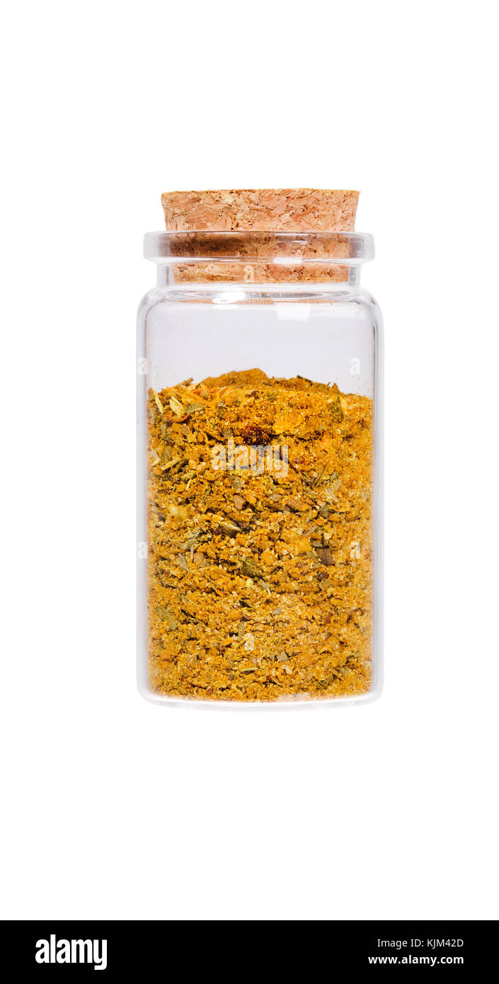 Svanuri marili in a glass bottle with cork stopper, isolated on Stock ...