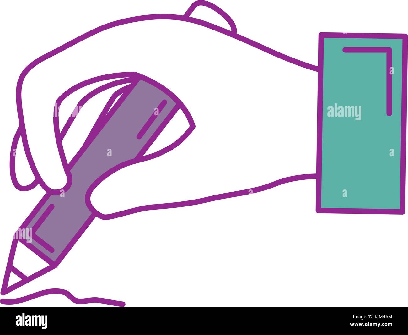 hand human writing icon vector illustration design Stock Vector Image ...