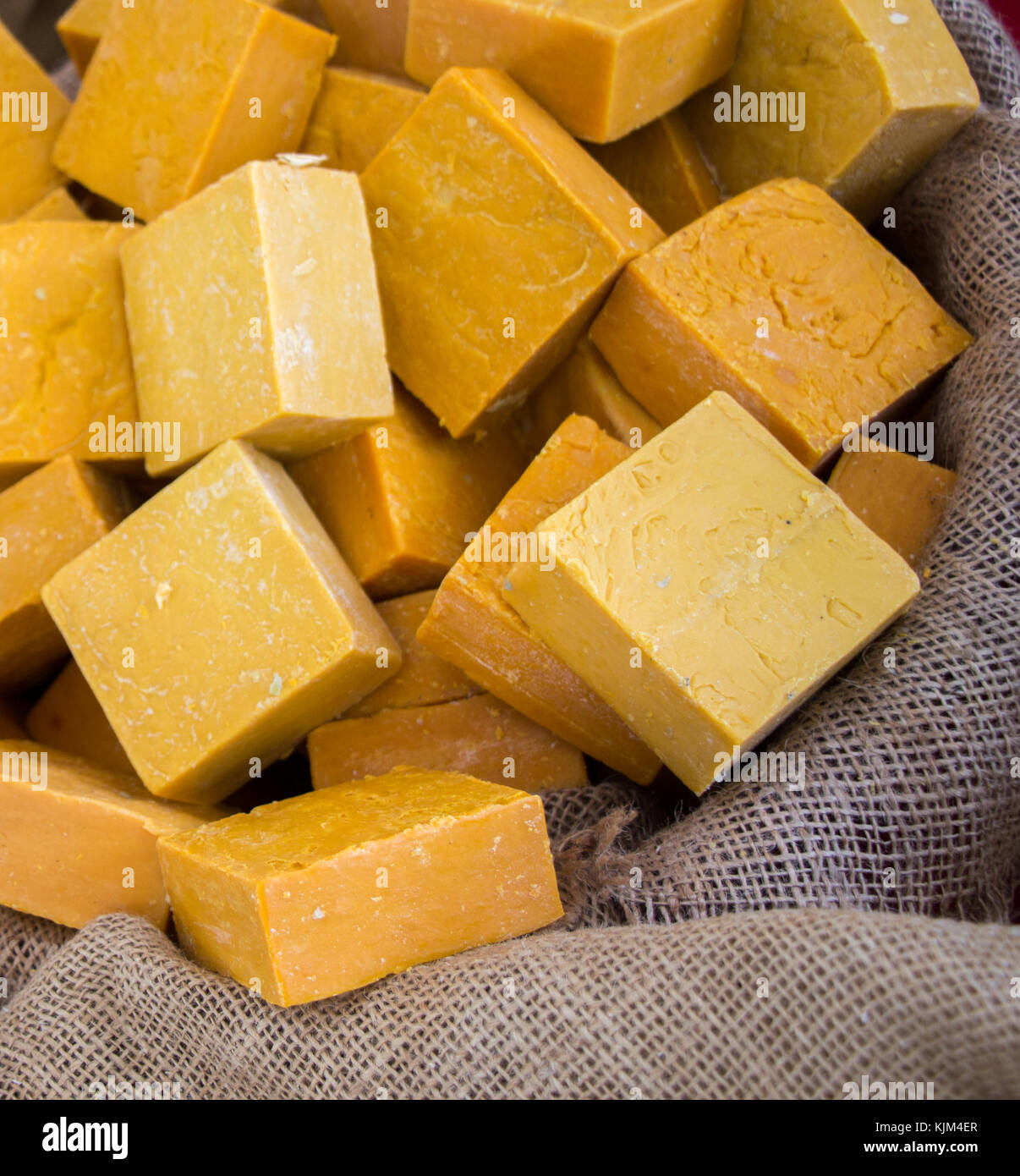 Collection of bars of fragrant hand made organic soap Stock Photo - Alamy