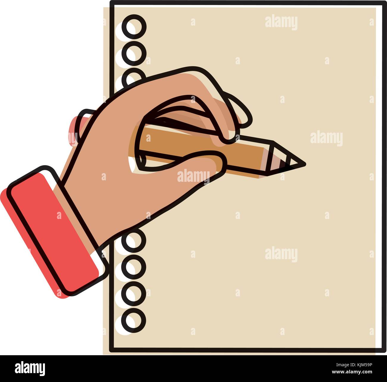 hand human writing icon vector illustration design Stock Vector Image ...