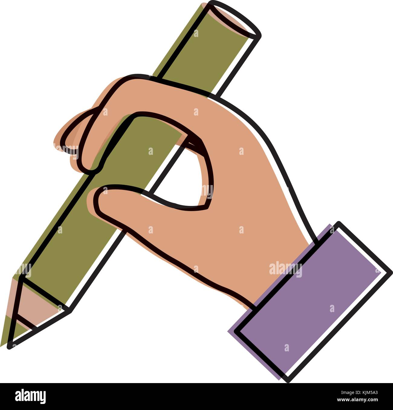 hand human writing icon vector illustration design Stock Vector Image ...