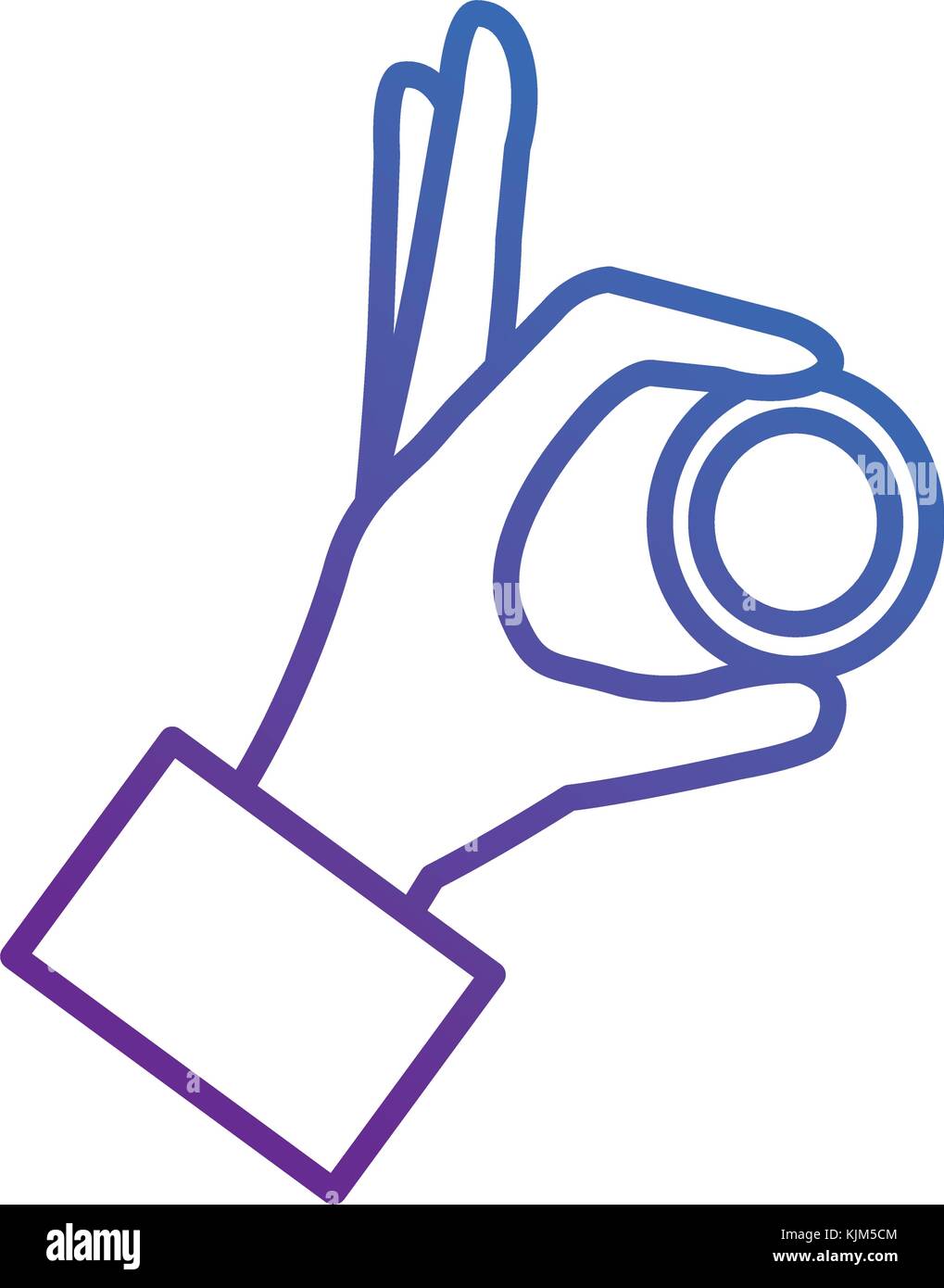 hand with coin money vector illustration design Stock Vector Image ...