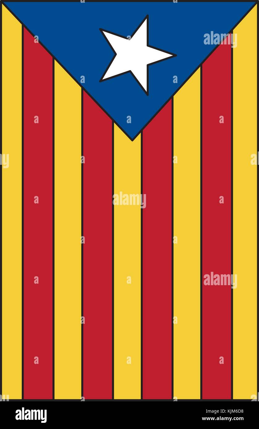 catalunya flag icon image Stock Vector Image & Art - Alamy