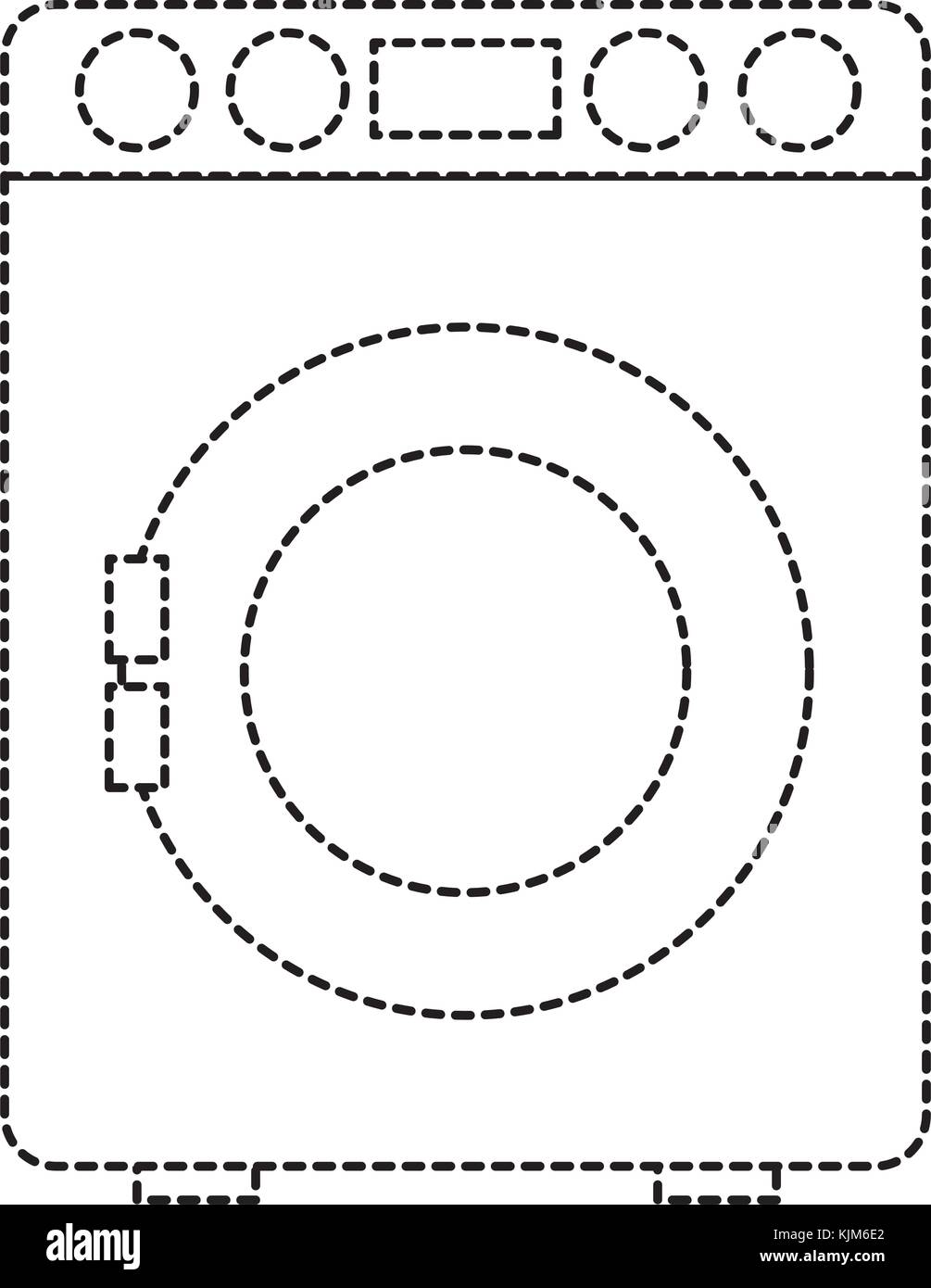 washer machine isolated icon vector illustration design Stock Vector ...