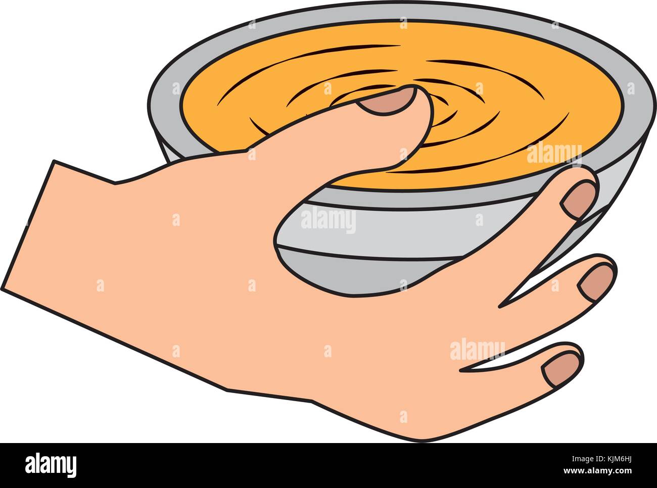 Comfort food bowl Stock Vector Images - Alamy