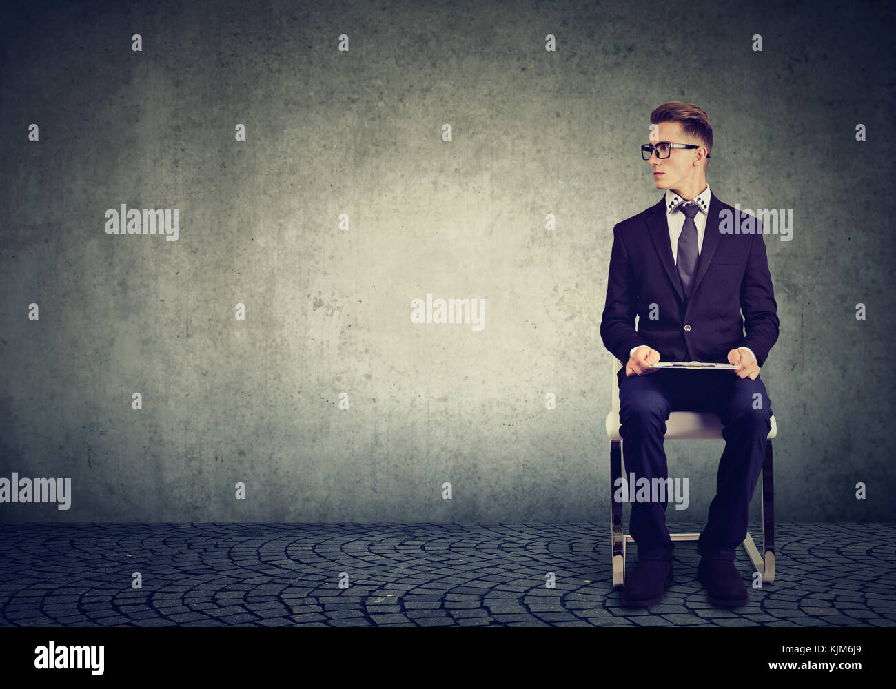 Chair sitting position of man hi-res stock photography and images - Alamy