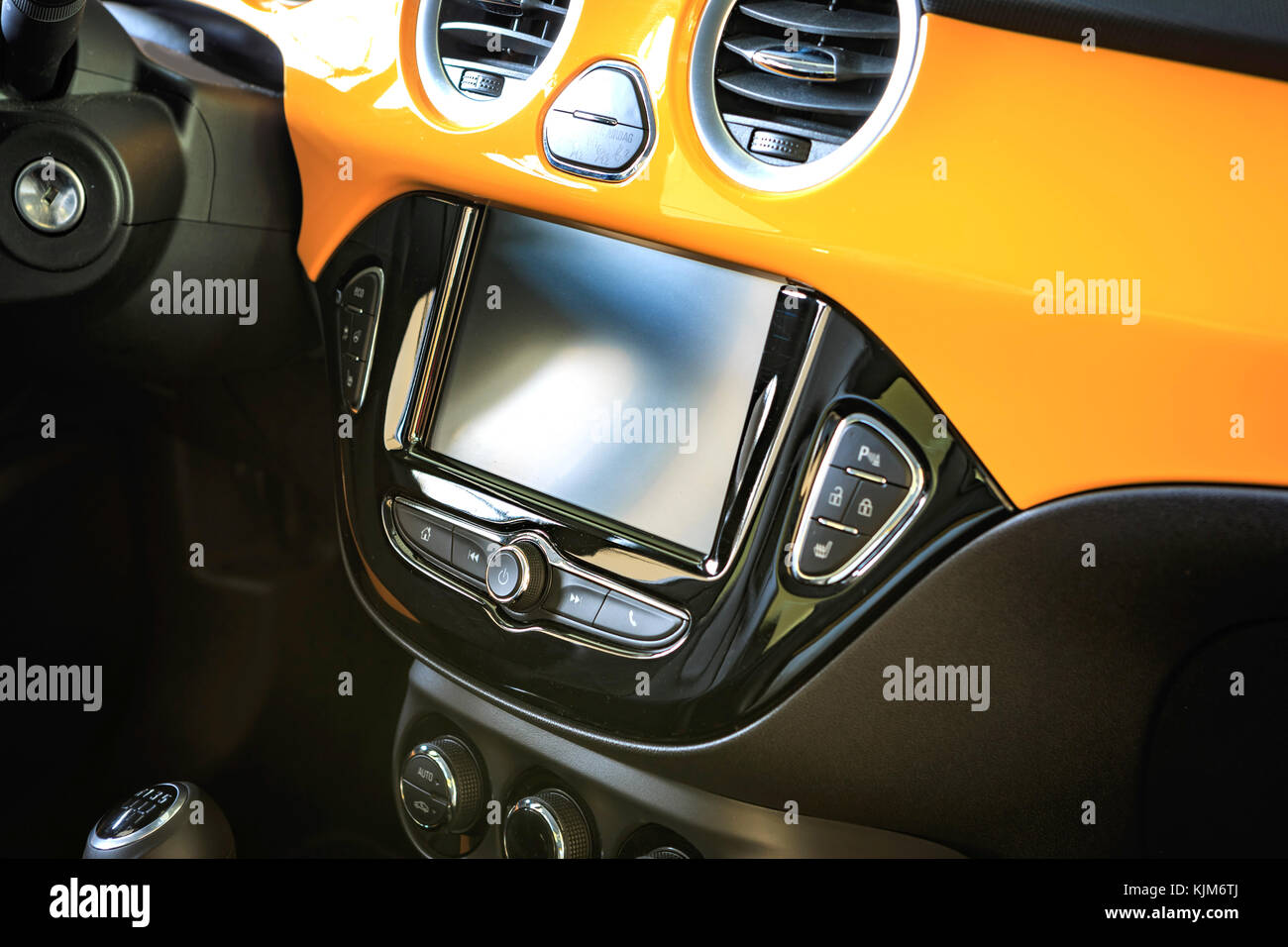 RUESSELSHEIM, GERMANY - CIRCA JULY 17: The interior view with cockpit ...