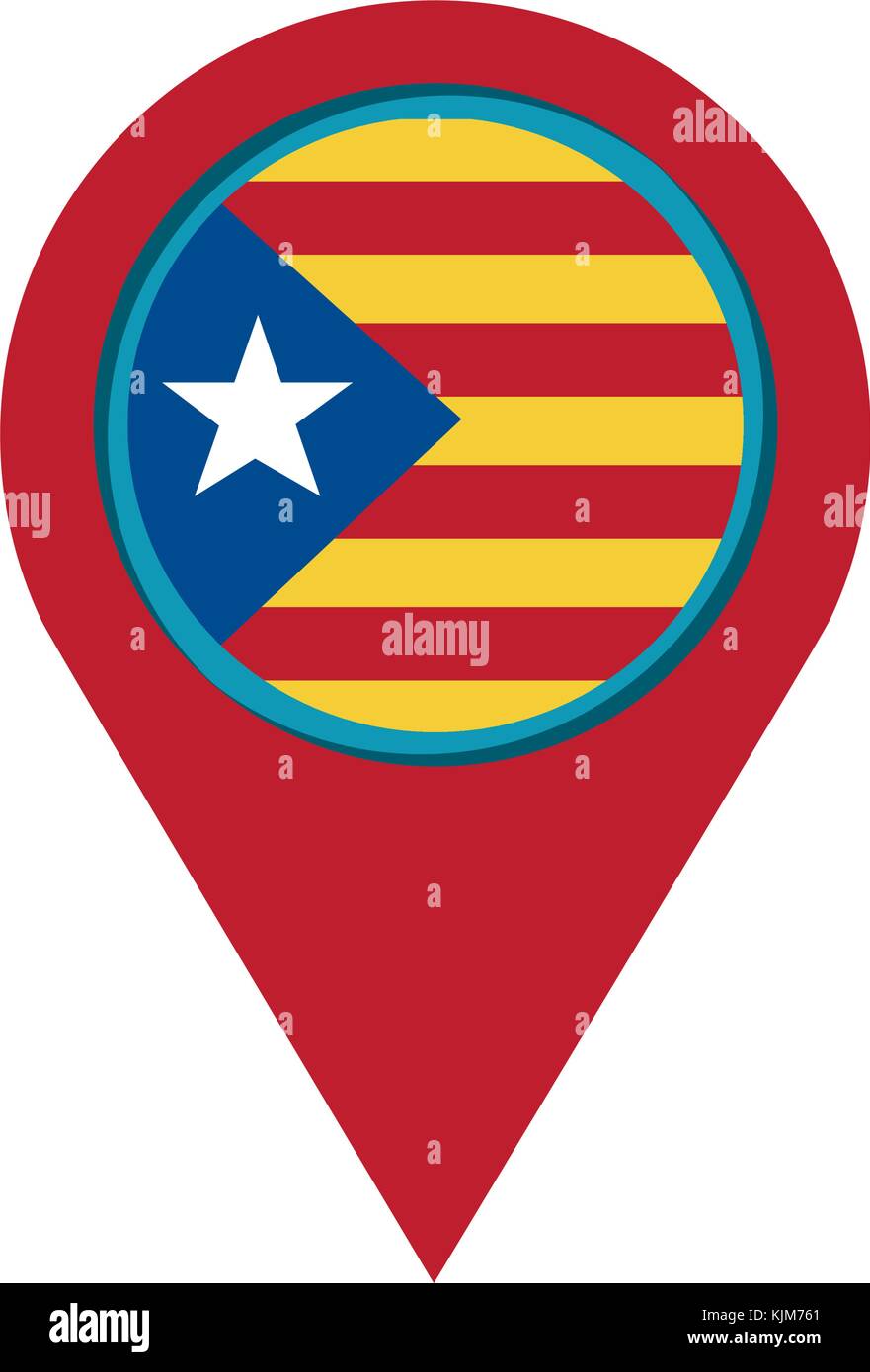 catalunya flag icon image Stock Vector Image & Art - Alamy