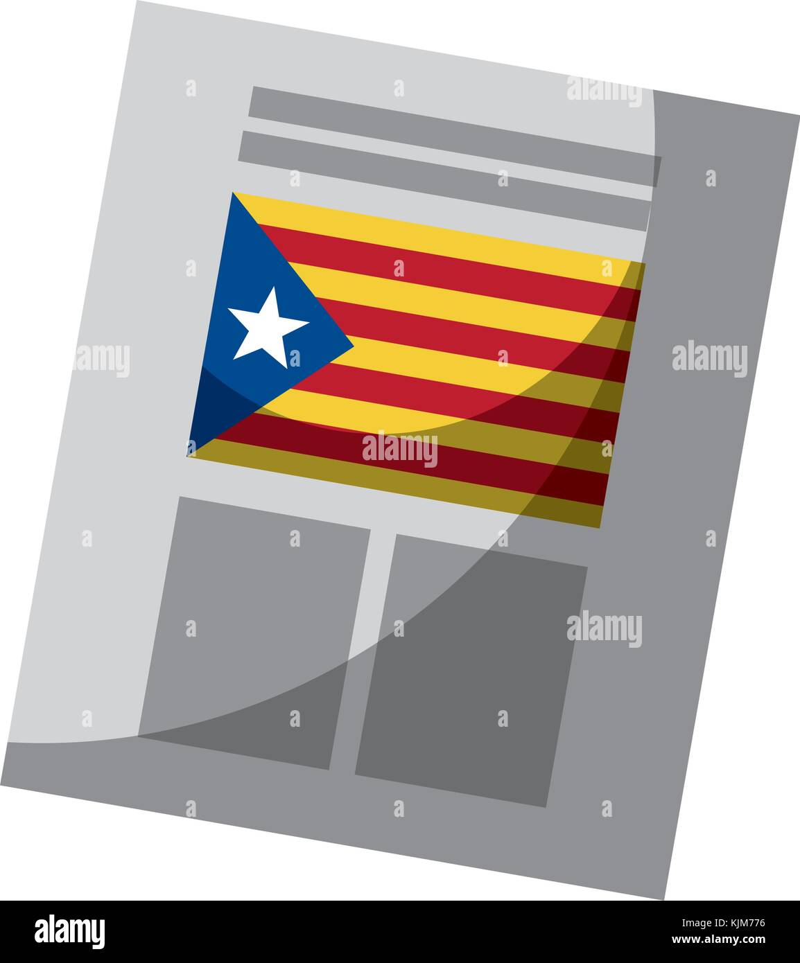 catalunya flag icon image Stock Vector Image & Art - Alamy