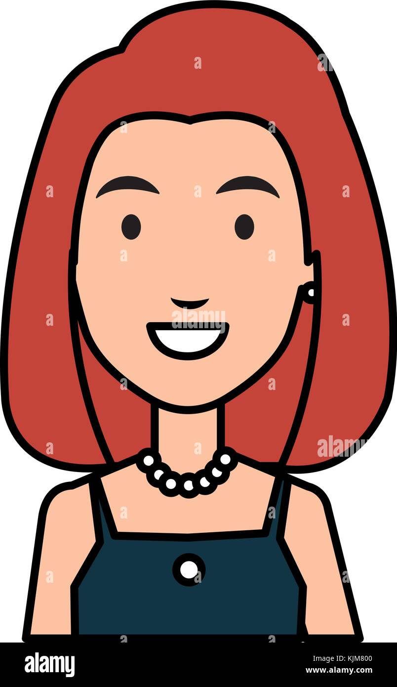 beautiful woman avatar character vector illustration design Stock ...