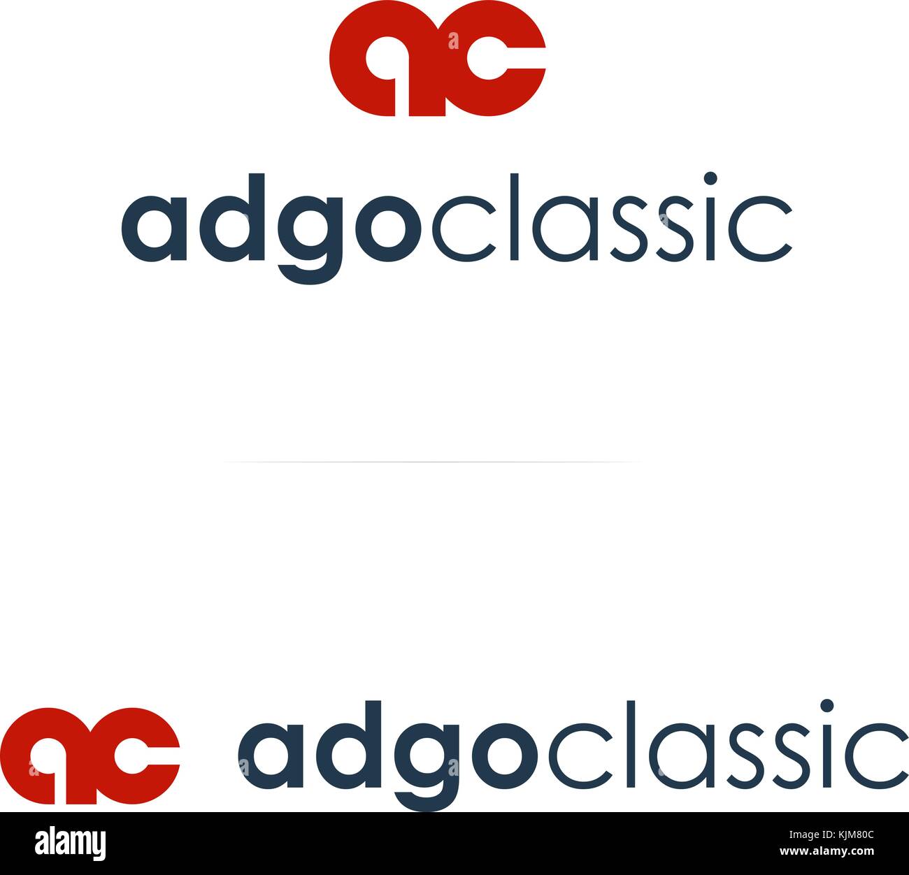 Red color logo monogram template. Vector logotype Stock Vector Image ...