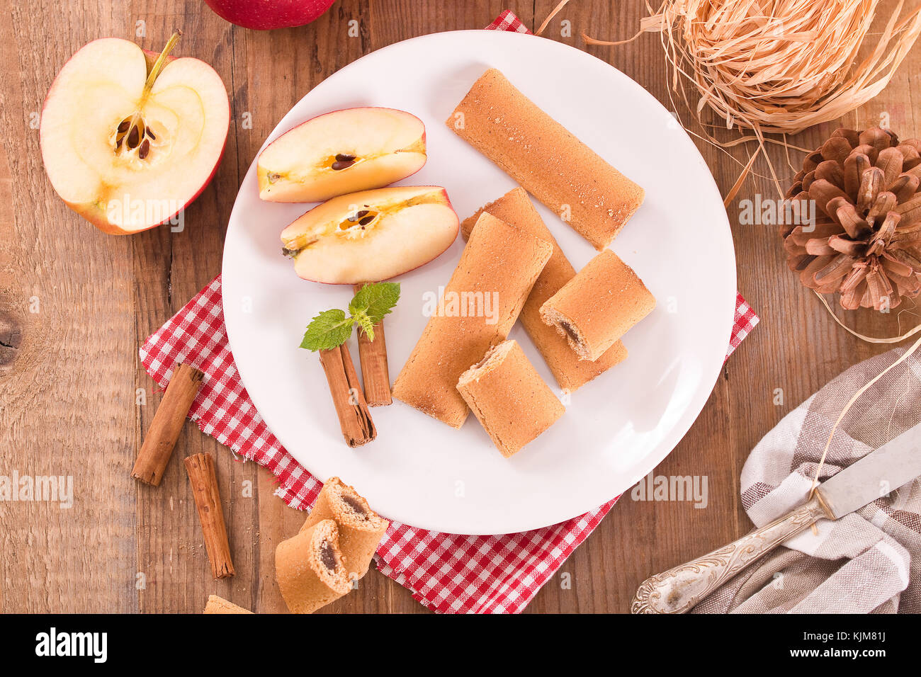 Biscuits with fruit filling Stock Photo - Alamy