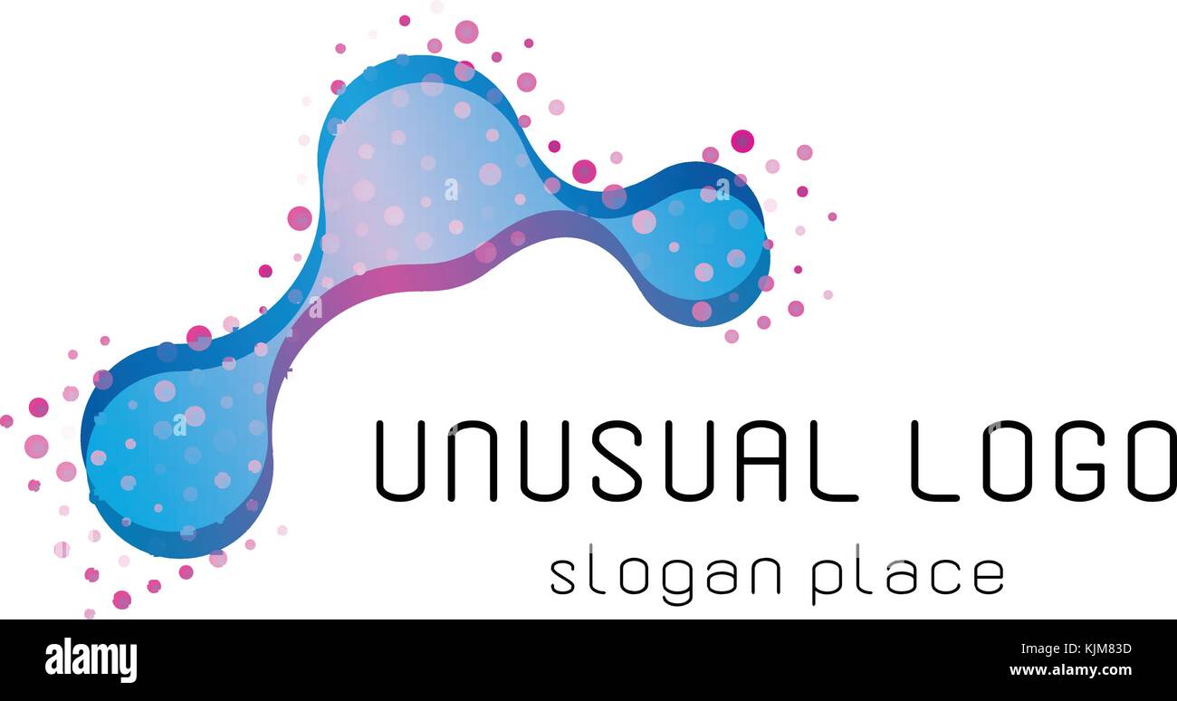 Science Logo With Atoms And Molecules/ Illustration of a science symbol ...