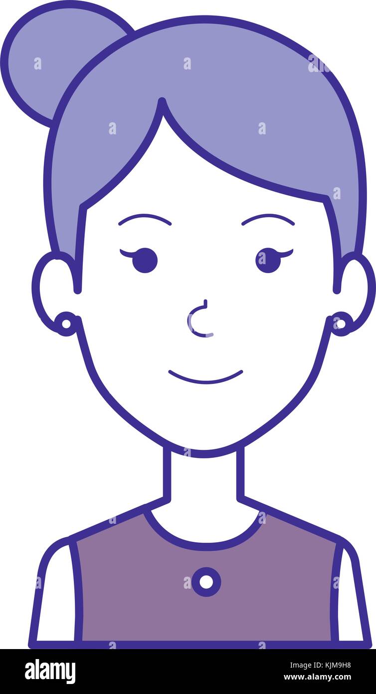 beautiful woman avatar character vector illustration design Stock ...