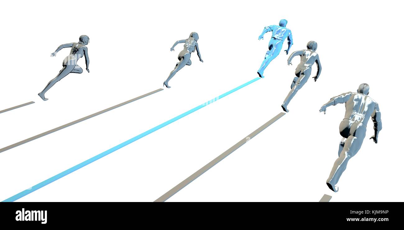 Empowered Individual or Businessman Symbolic of Winning Stock Photo - Alamy