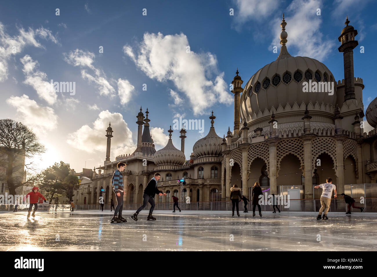 The annual Brighton Royal Pavilion ice rink enjoying the last drop of ...