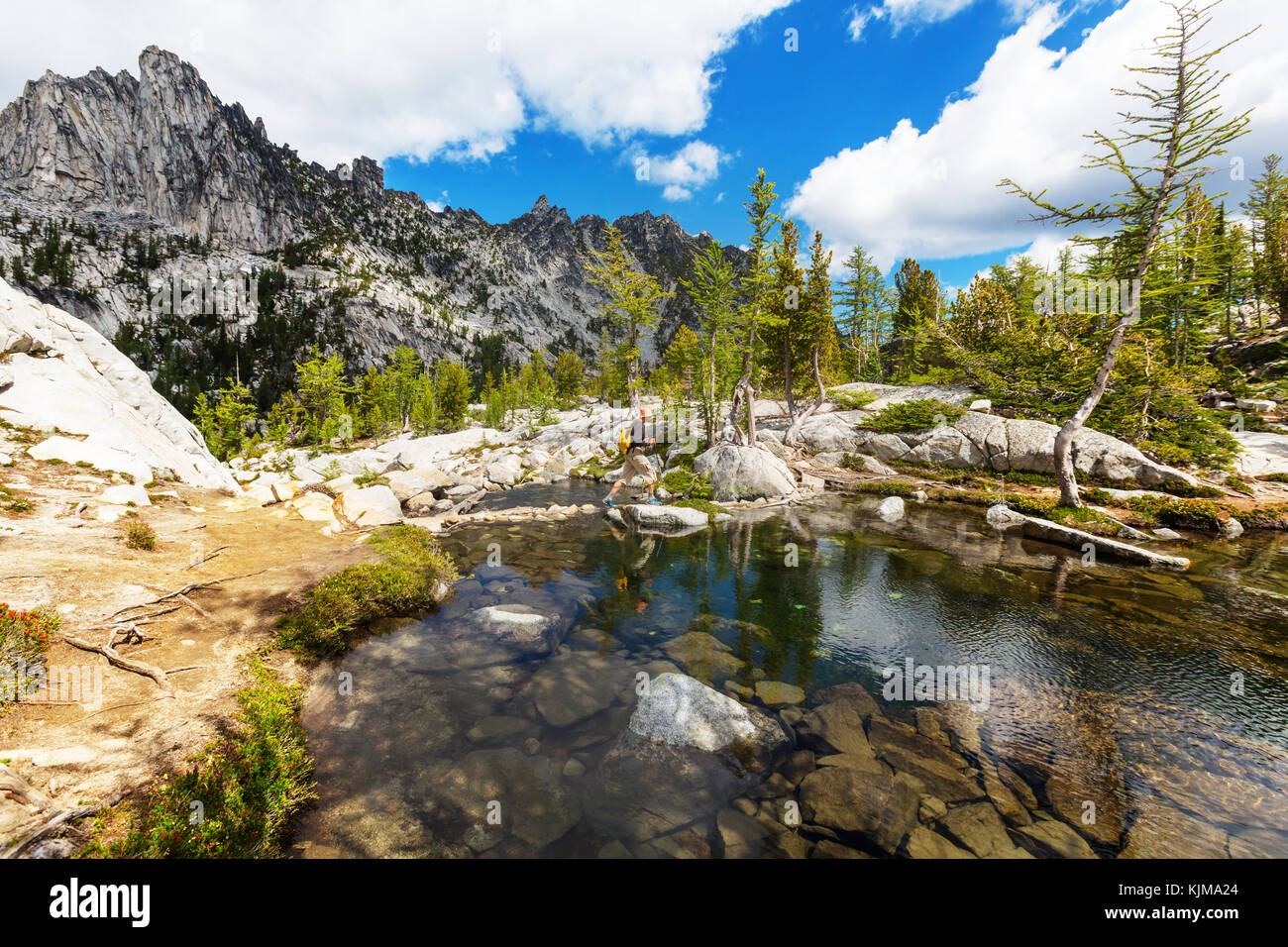 Beautiful Alpine lakes wilderness area in Washington, USA Stock Photo ...