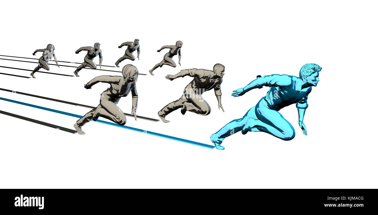 Empowered Individual or Businessman Symbolic of Winning Stock Photo - Alamy