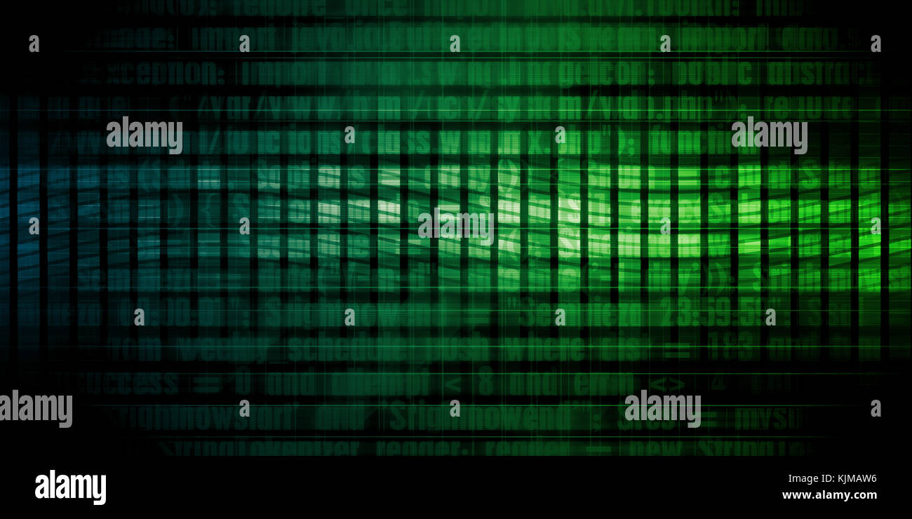 Software Solution with Blurred Code Abstract Background Stock Photo - Alamy