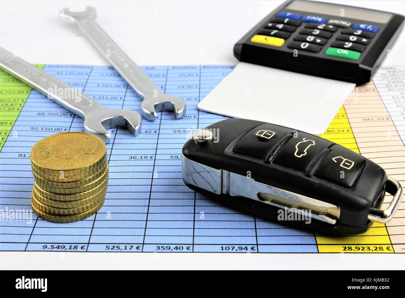 An Concept Image Of Car Maintenance Costs Repair Costs Stock Photo an-concept-image-of-car-maintenance-costs-repair-costs-stock-photo