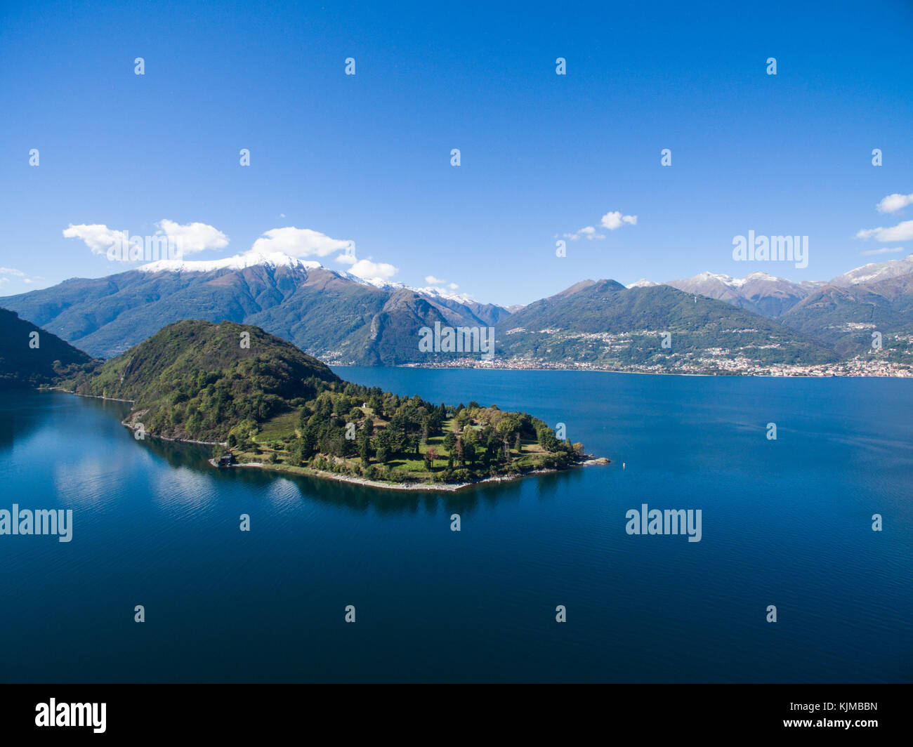 Bay of Piona - Aerial view - Como Lake Stock Photo - Alamy