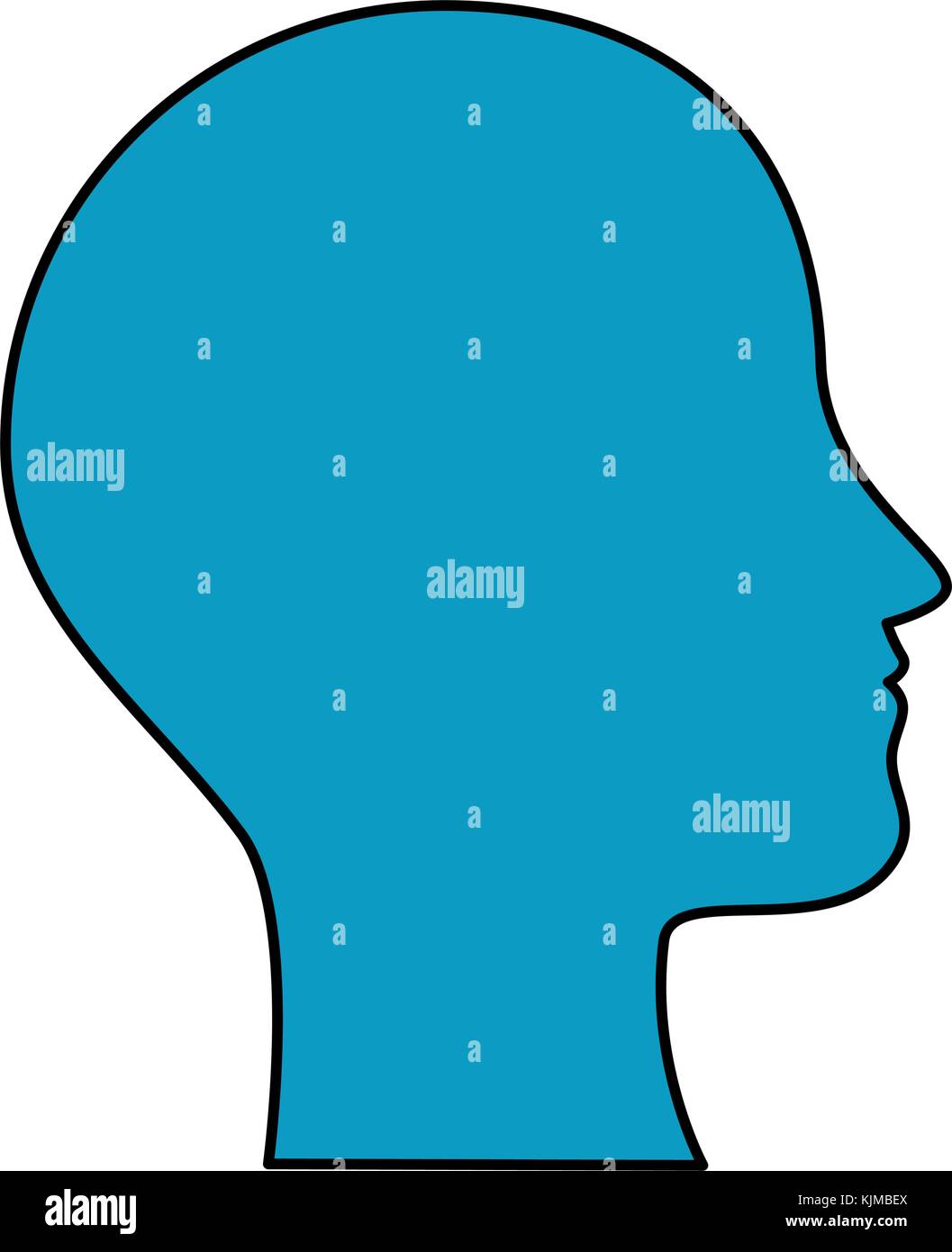 human profile isolated icon vector illustration design Stock Vector ...