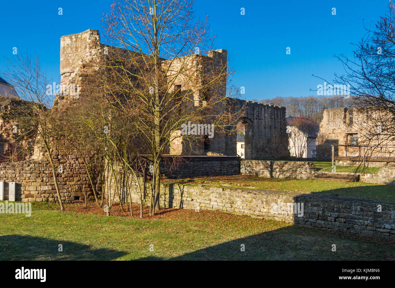Castle ruins in Pettingen Stock Photo - Alamy