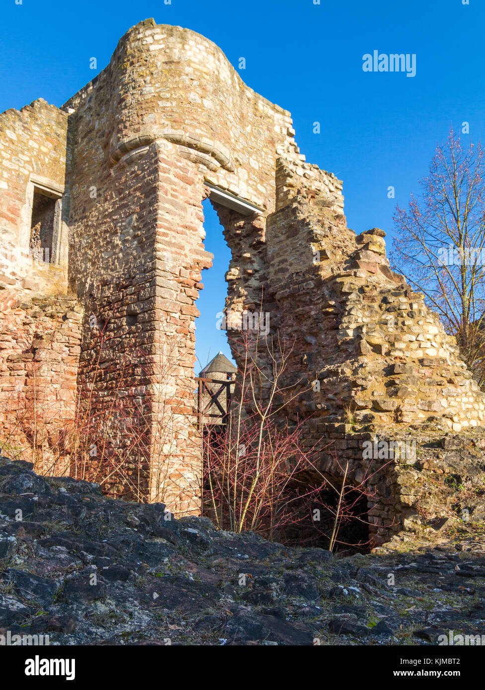 Castle ruins in Pettingen Stock Photo - Alamy