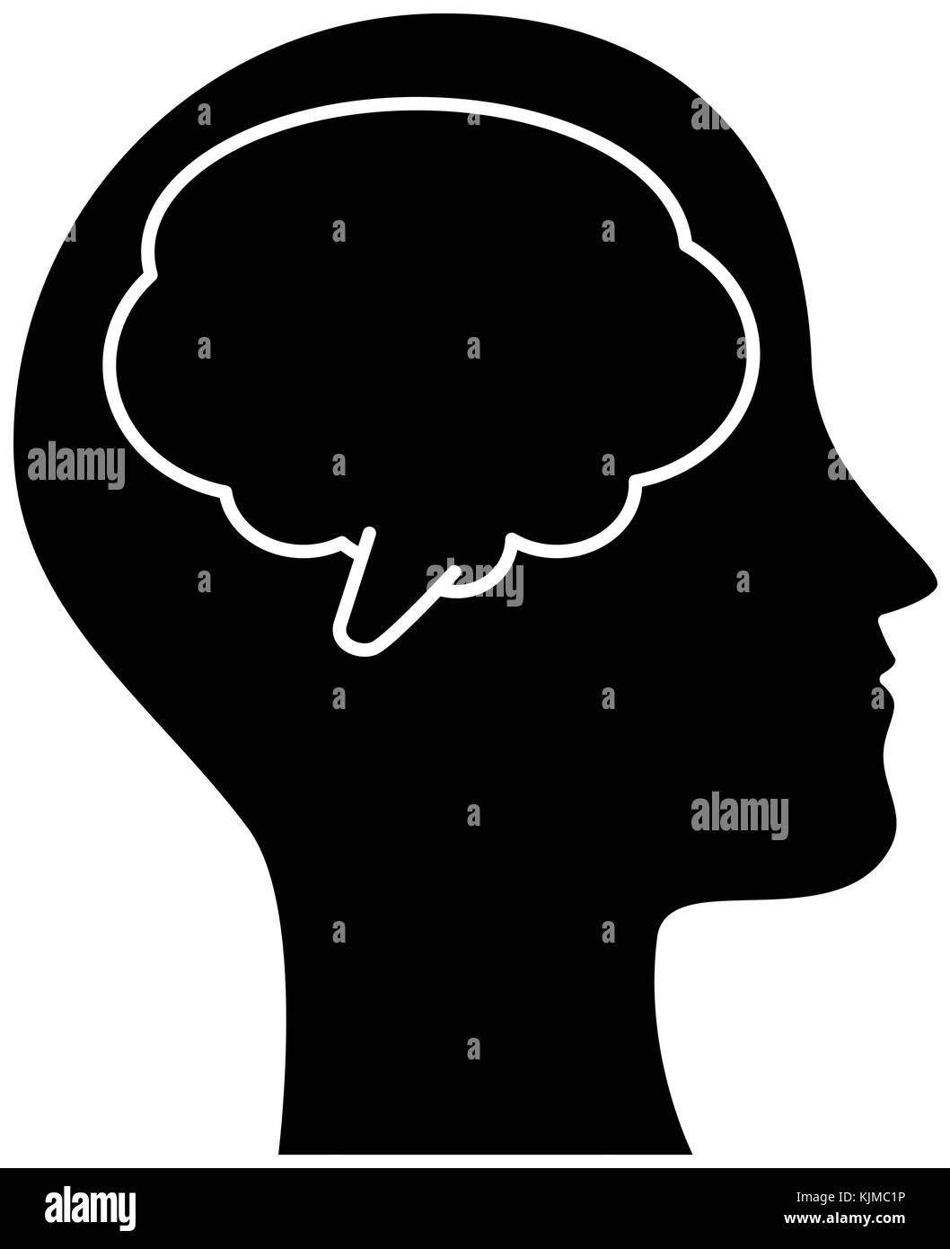 human profile with speech bubble vector illustration design Stock ...