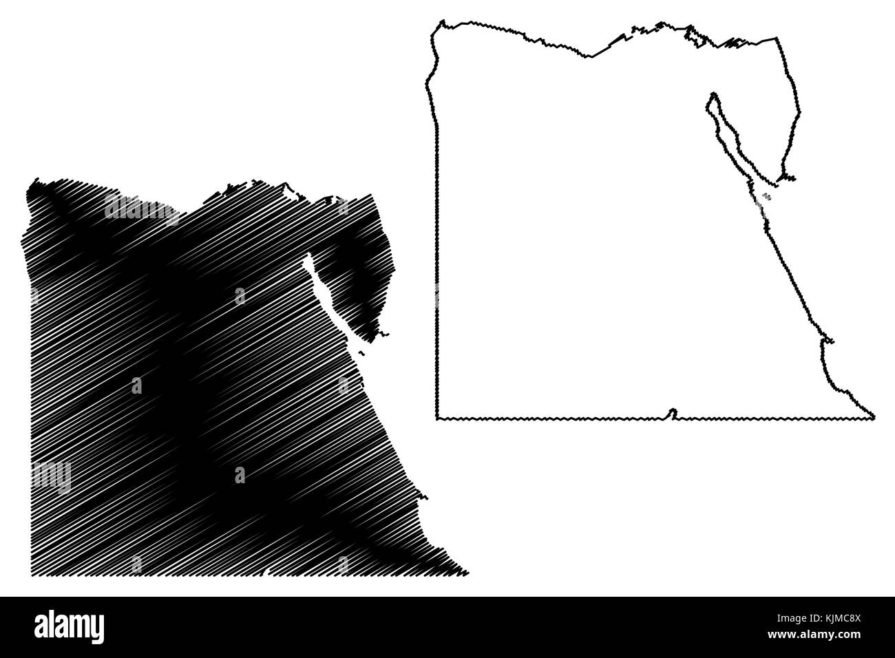 Egypt map vector illustration, scribble sketch Egypt Stock Vector Image & Art - Alamy