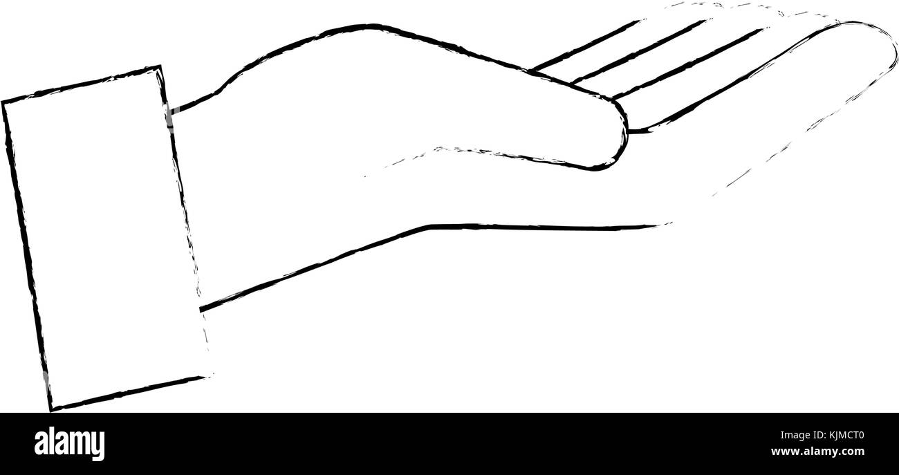 hand human receiving icon vector illustration design Stock Vector Image ...