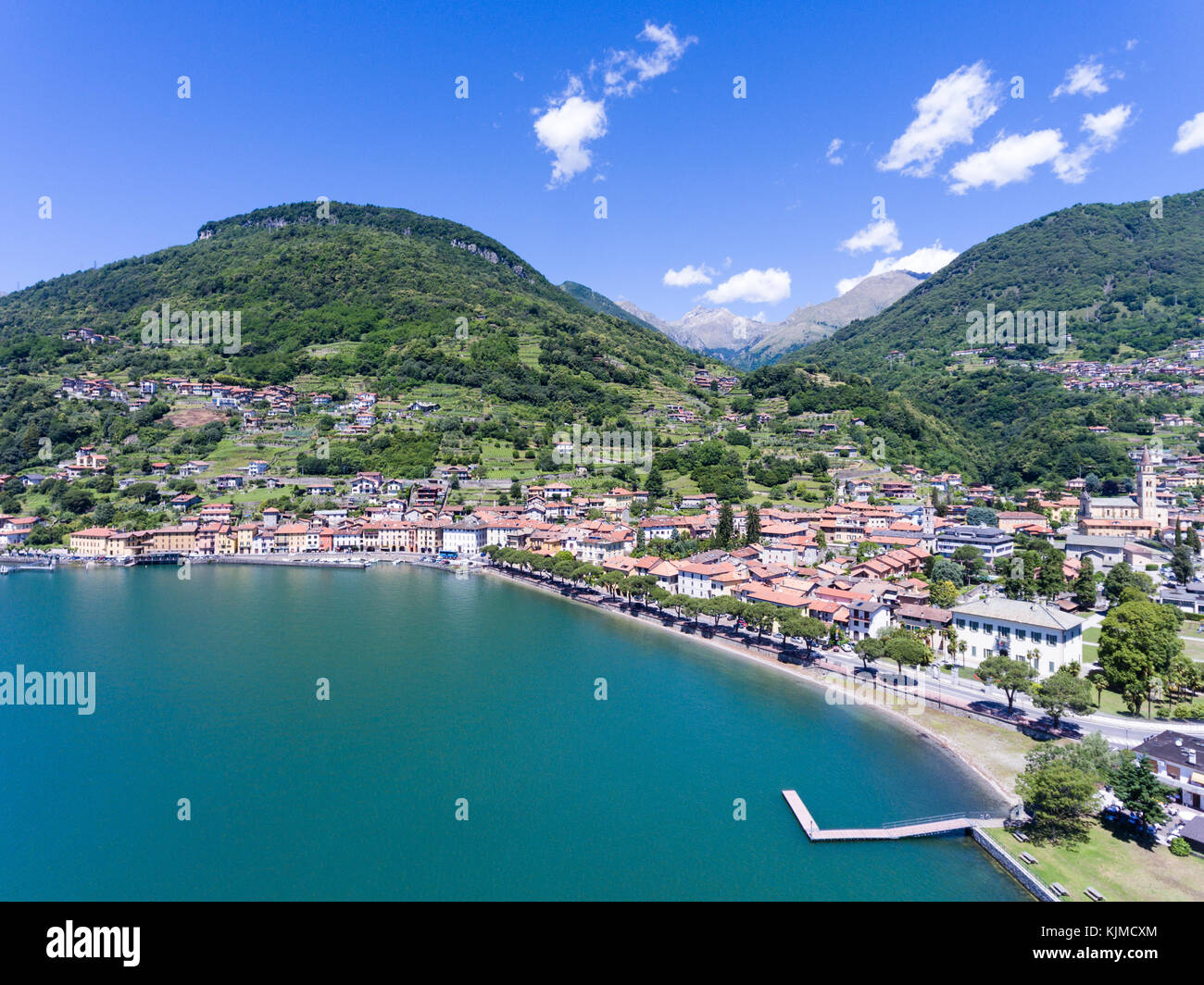 Village of Domaso - Como Lake in Italy Stock Photo - Alamy