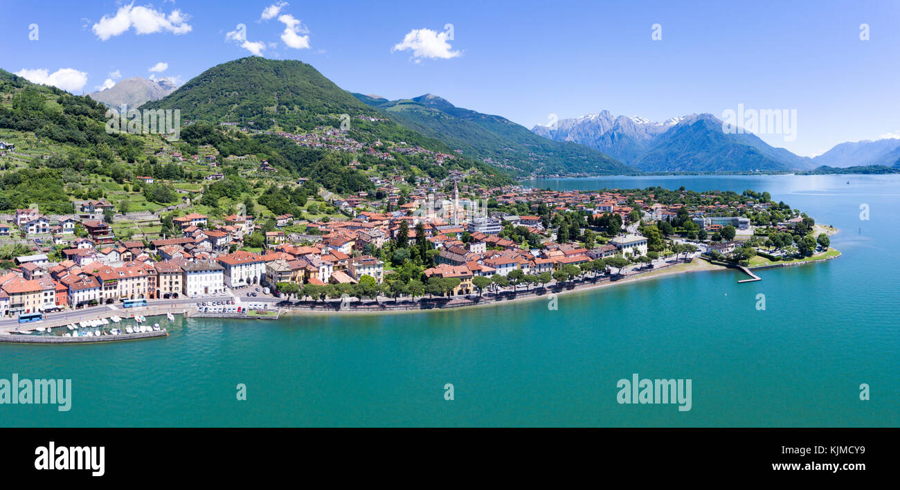 Domaso - Como lake - Panoramic aerial view Stock Photo - Alamy