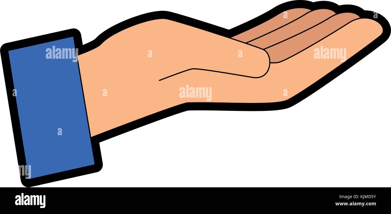 hand human receiving icon vector illustration design Stock Vector Image ...