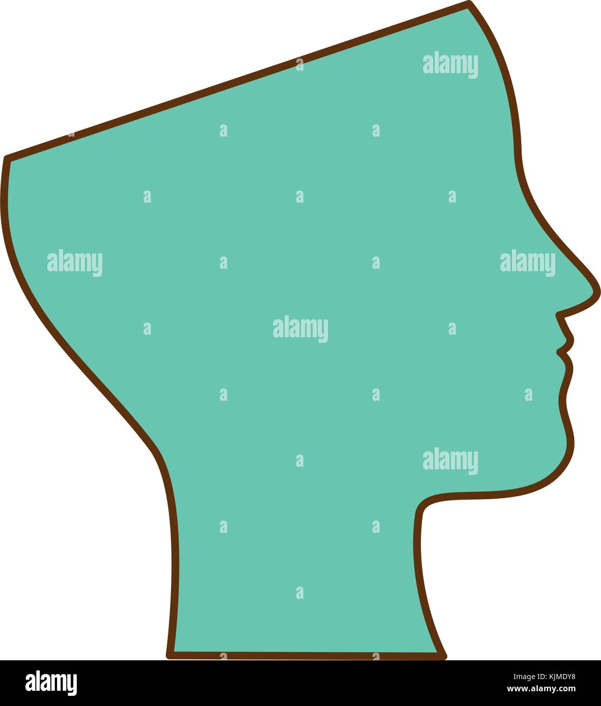 human profile isolated icon vector illustration design Stock Vector ...