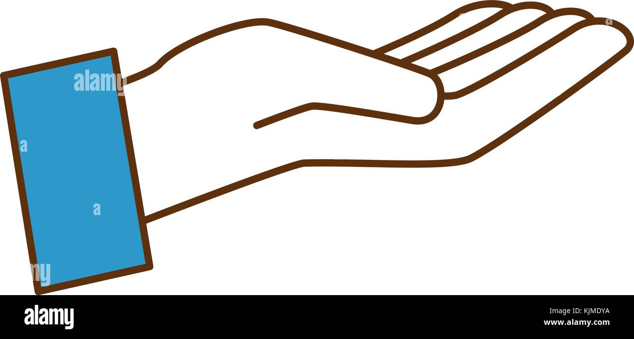 hand human receiving icon vector illustration design Stock Vector Image ...